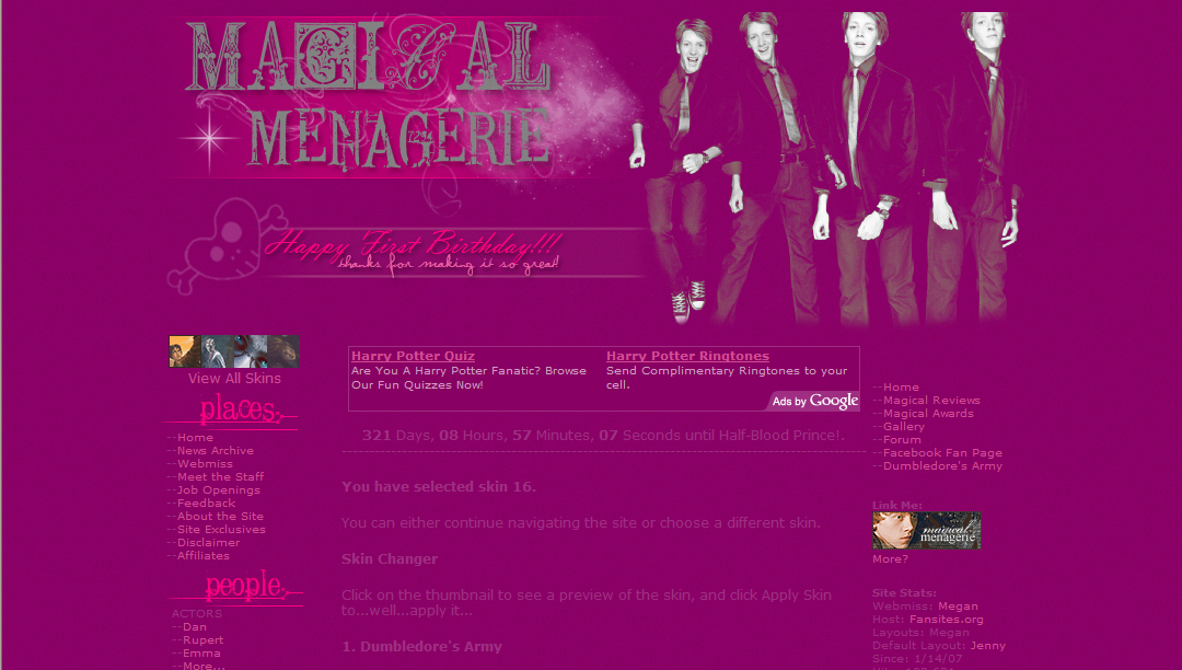 About the Site - Magical-Menagerie.com »» Magical Menagerie: A Harry ...