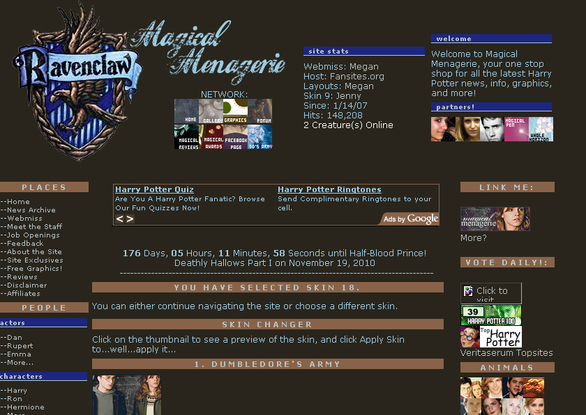 About the Site - Magical-Menagerie.com »» Magical Menagerie: A Harry ...