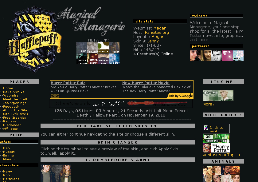 About the Site - Magical-Menagerie.com »» Magical Menagerie: A Harry ...