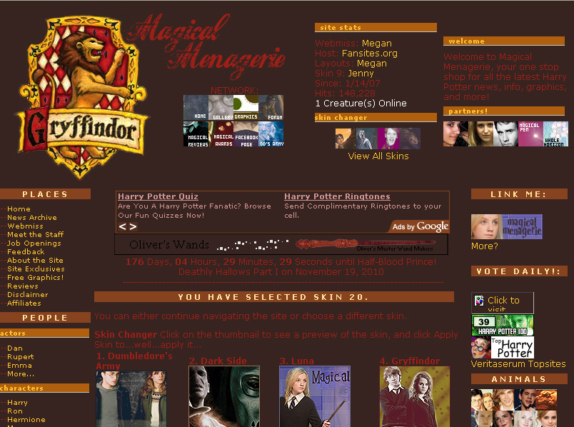 About the Site - Magical-Menagerie.com »» Magical Menagerie: A Harry ...