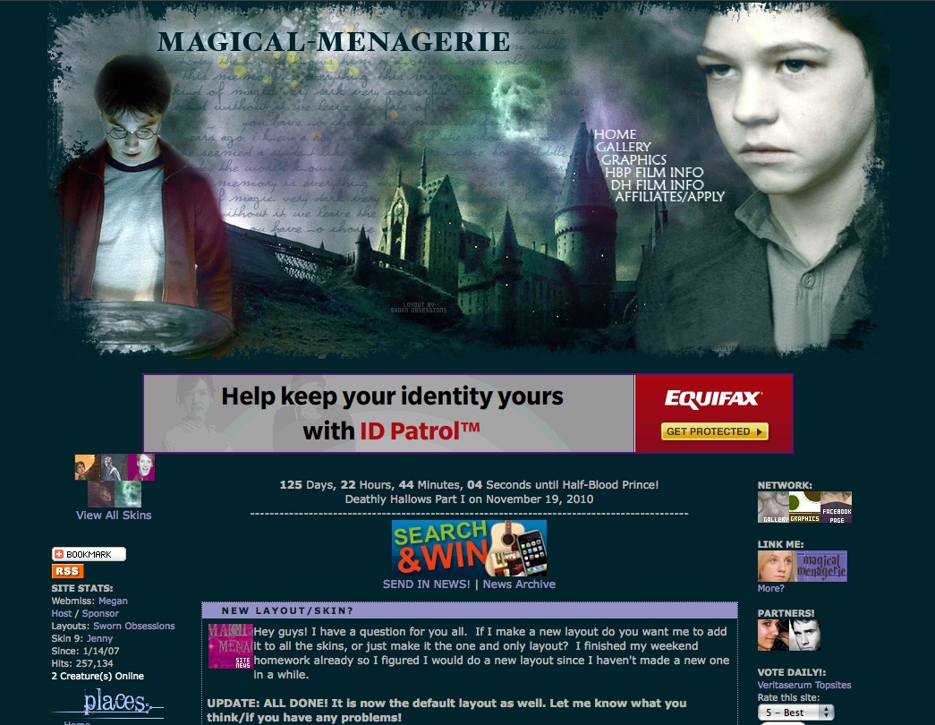 About the Site - Magical-Menagerie.com »» Magical Menagerie: A Harry ...