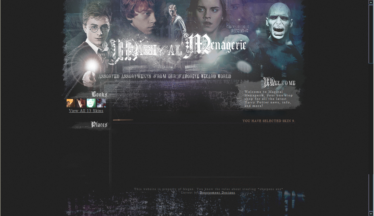 About the Site - Magical-Menagerie.com »» Magical Menagerie: A Harry ...